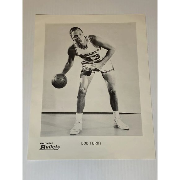 Wall Decor | Vtg Bob Ferry Baltimore Bullets Basketball Original Team ...